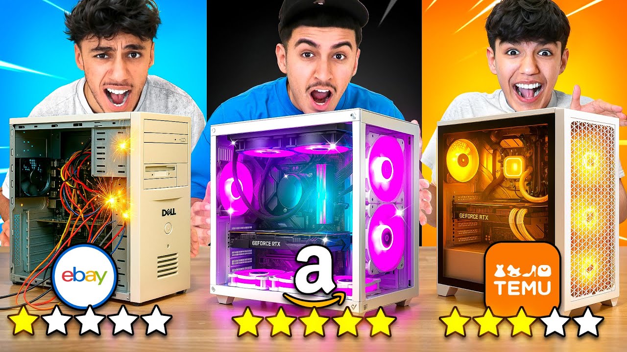 We Bought 1 Star VS 5 Star Gaming PC's On The Internet! (Temu, Amazon) - YouTube