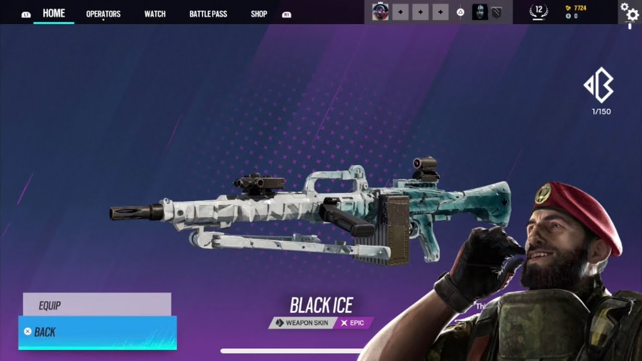 Got my first black ice (rainbow six siege) - YouTube