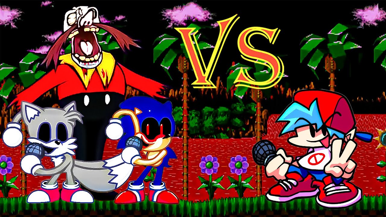 Sonic.EXE and Tails.EXE Dancing Meme VS Boyfriend in Friday Night ...