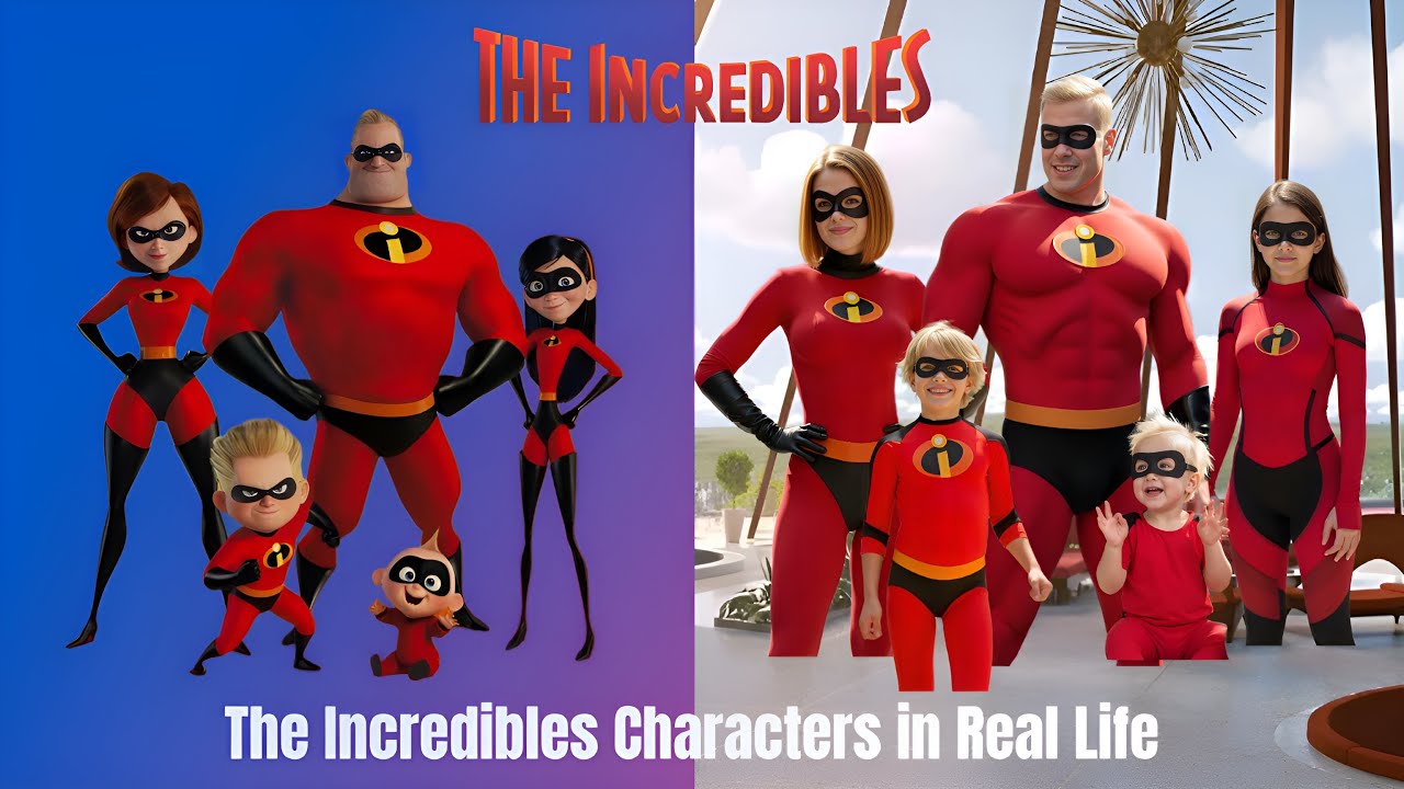 The Incredibles Characters in Real Life! | AI Transformation Part 1-5 ...