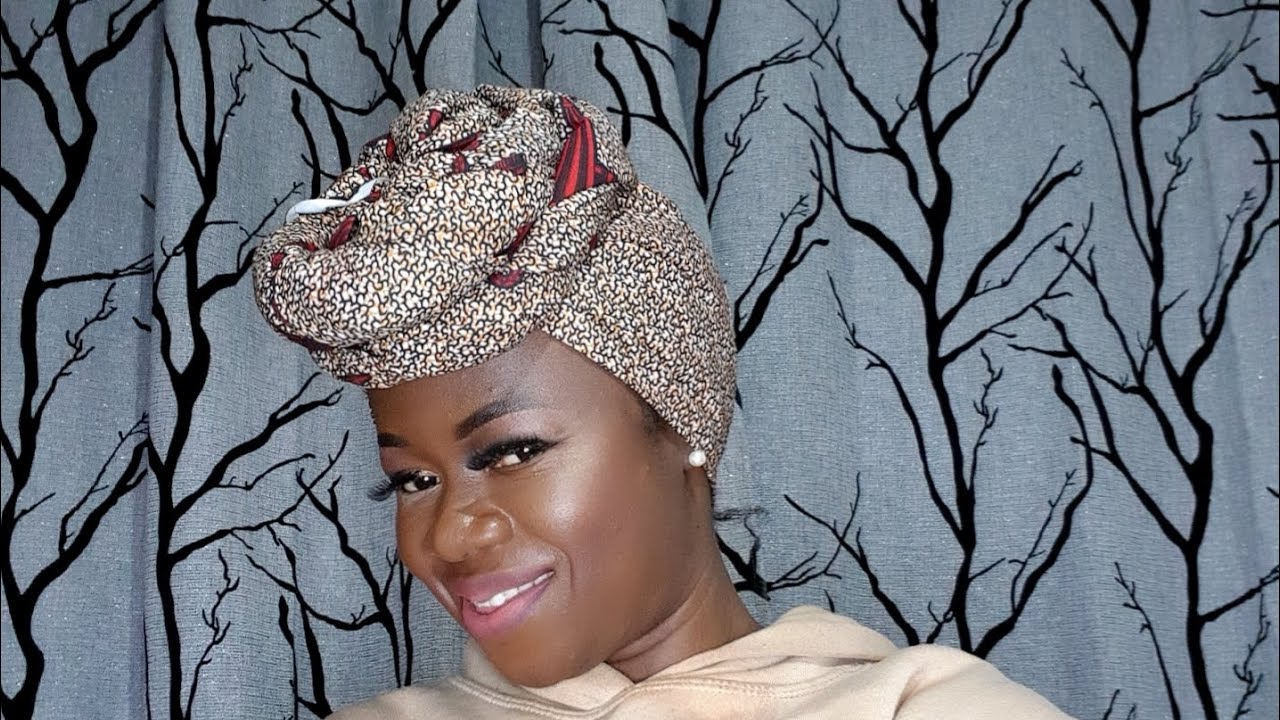 quick head wrap tutorial - YouTube