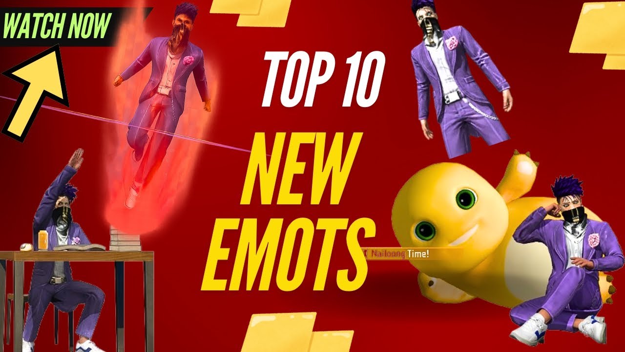 “Free Fire New Emotes Collection 😍 | Top 10 Emotes Must Watch!” # ...