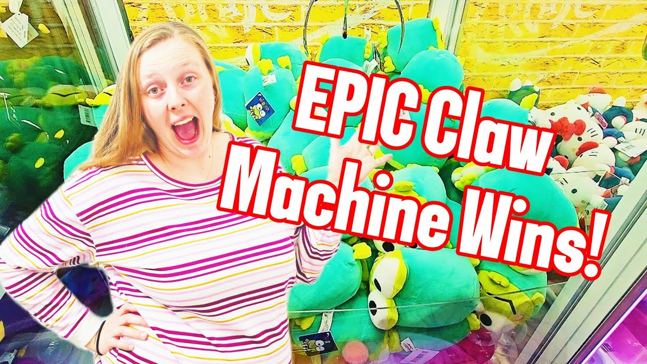 Epic Claw Machine Wins! Can She Score Awesome Prizes? - YouTube