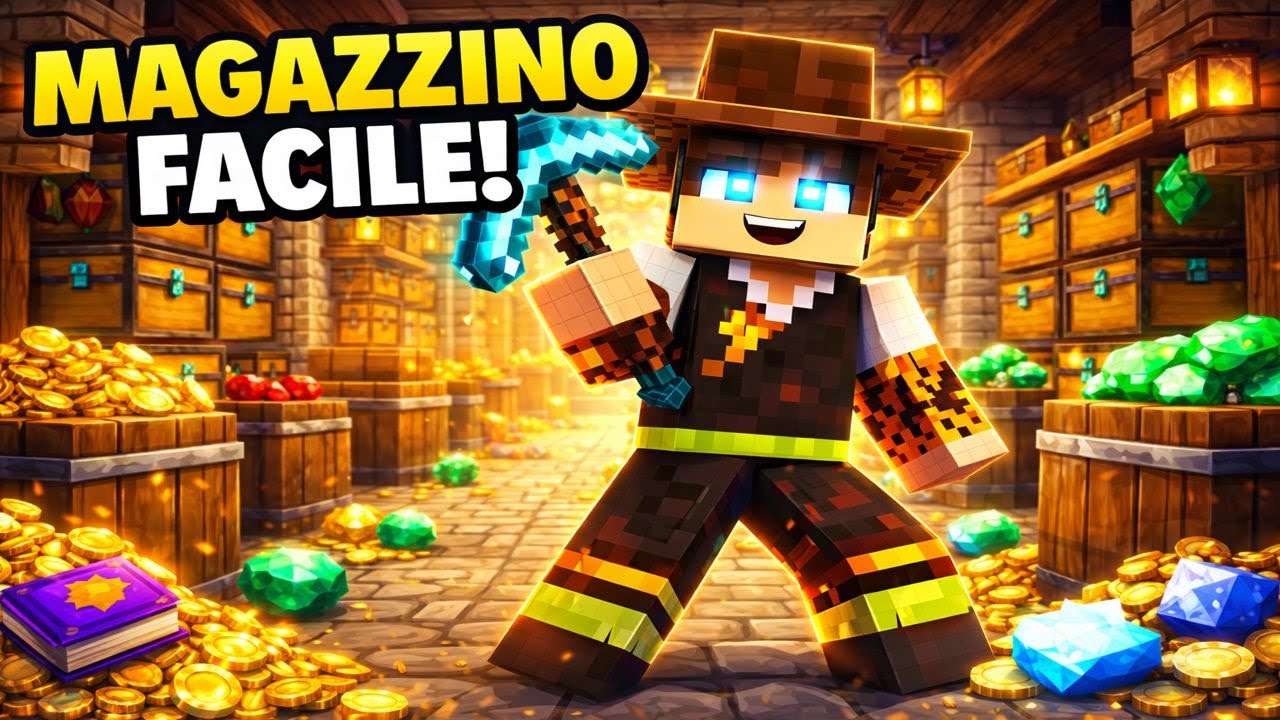 COME COSTRUIRE un MAGAZZINO SEMPLICE su MINECRAFT - tutorial minecraft ...