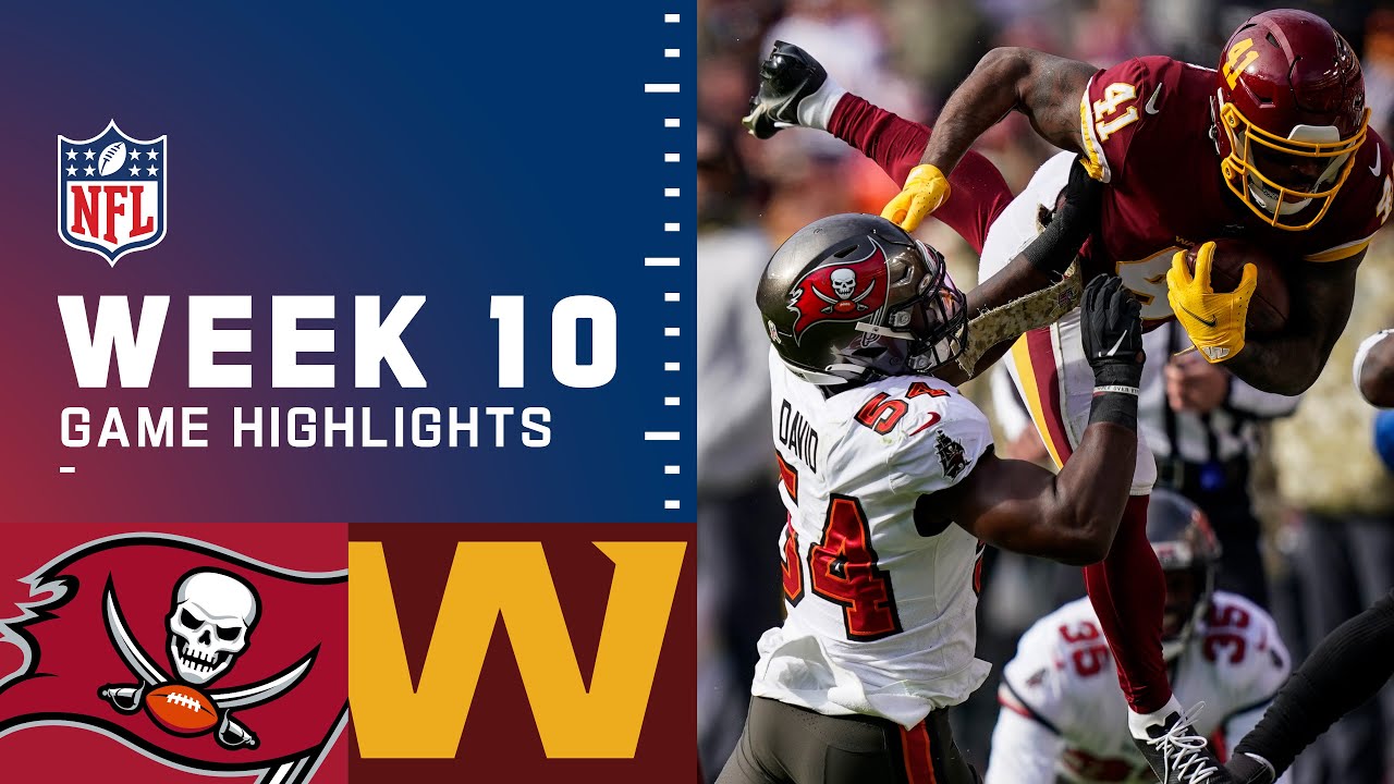Buccaneers vs. Washington Football Team Week 10 Highlights | NFL 2021 ...