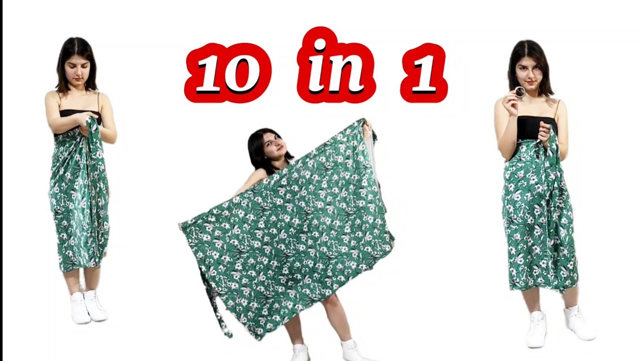 VERY EASY!! Sew A Miracle Skirt 10 Ways To Wear / So Surprising - YouTube