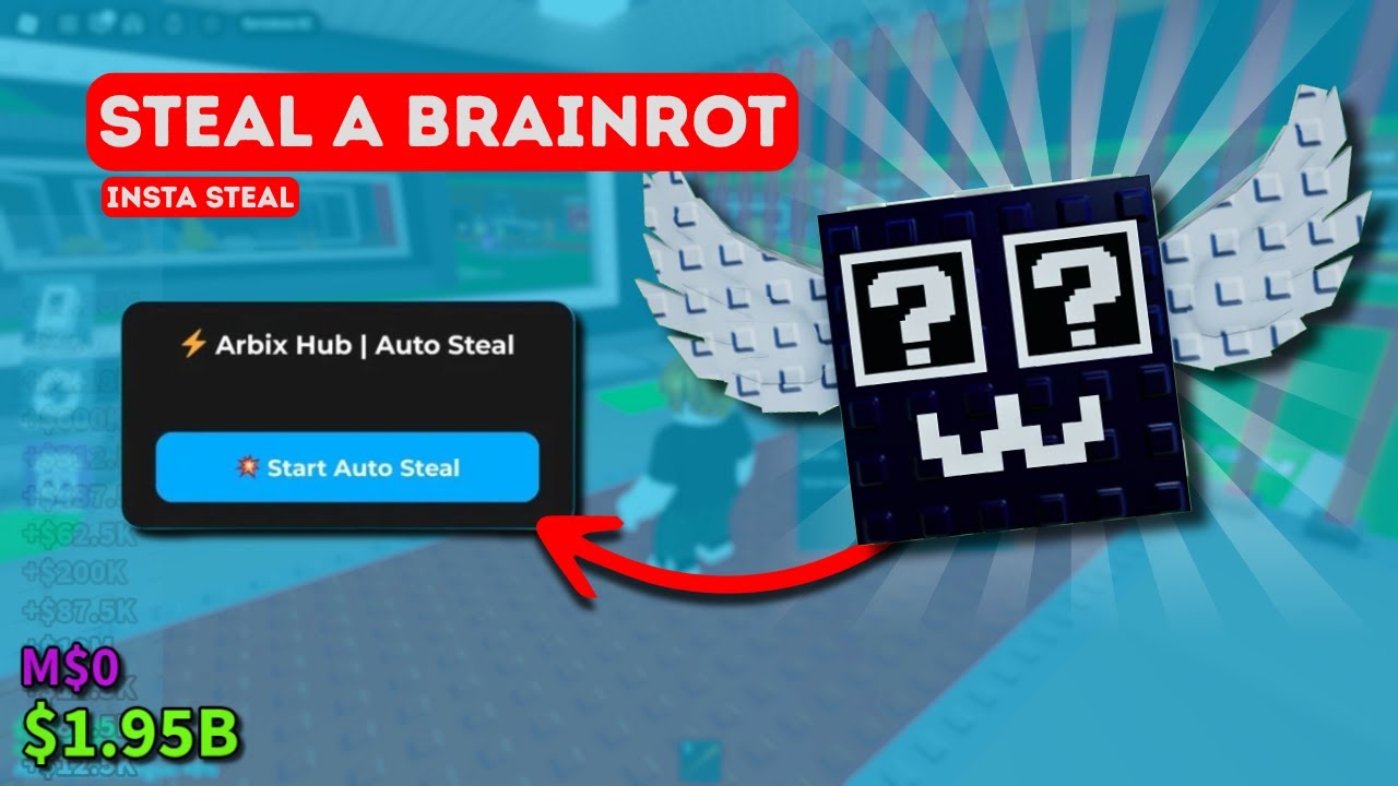 👑STEAL A BRAINROT ARBIX HUB SCRIPT - INSTA STEAL | TP A BASE ...
