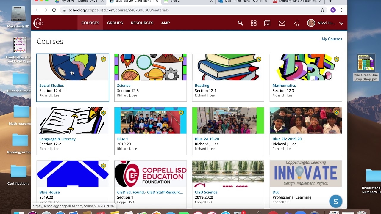 Schoology Tutorial Mrs Hunt - YouTube