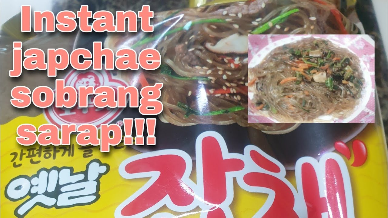 Cooking an Instant japchae#옛날#잡채#잡채비법# - YouTube