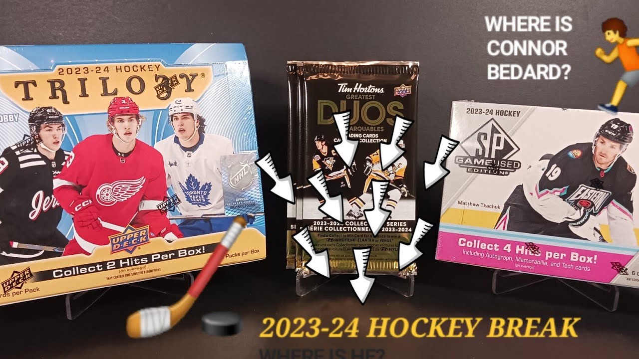 2023-24 UPPER DECK TRILOGY, SP GAME USED, & TIM HORTONS DUOS ️ CONNOR ...