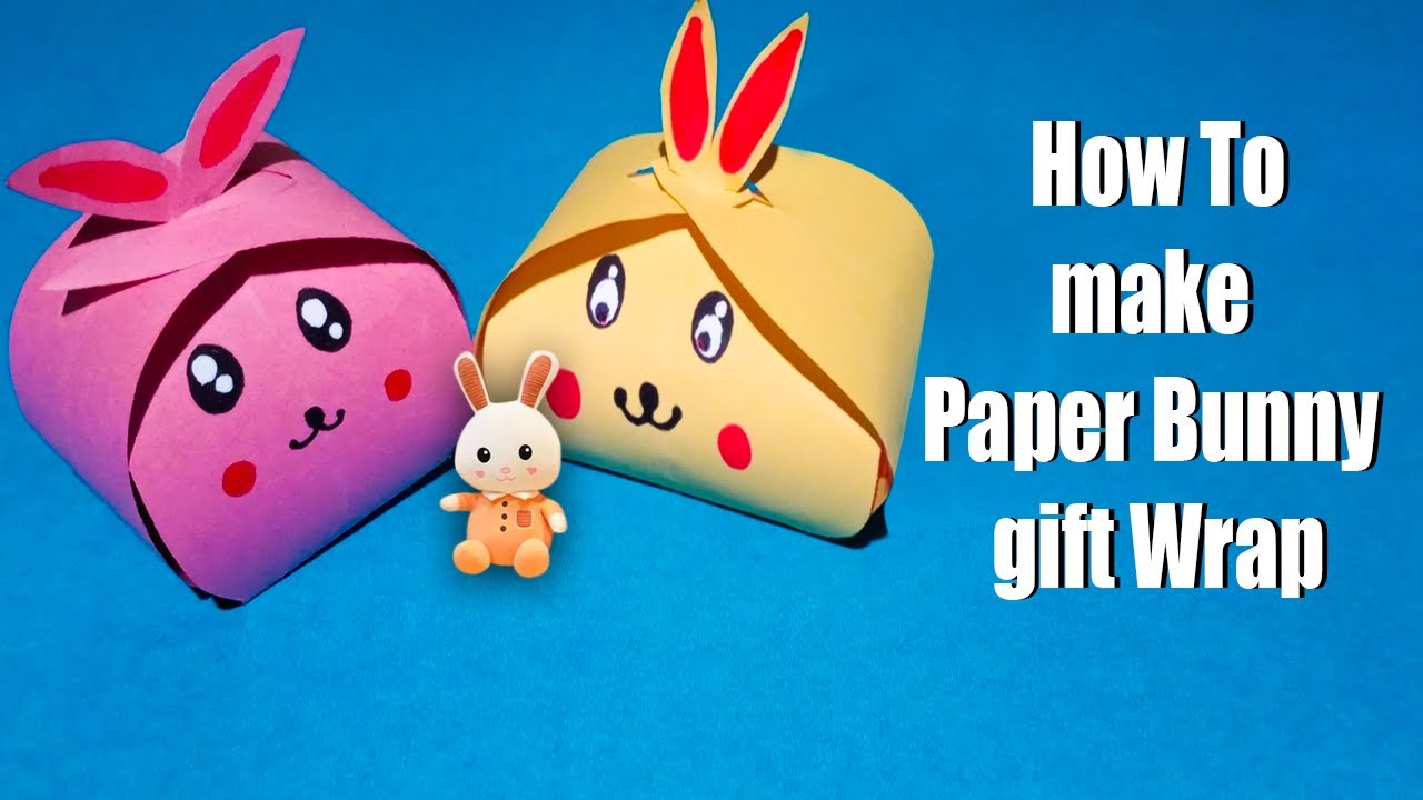 DIY: How to Make an Adorable Paper Bunny Gift Wrap - Easy and Fun Craft ...