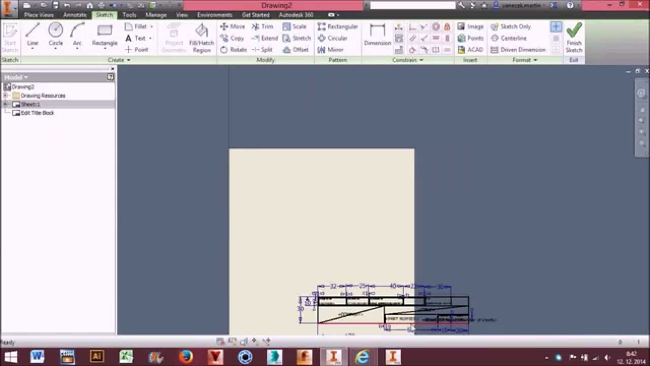 Drawing Edit Sheet Edit definition Tittle Blocks - YouTube