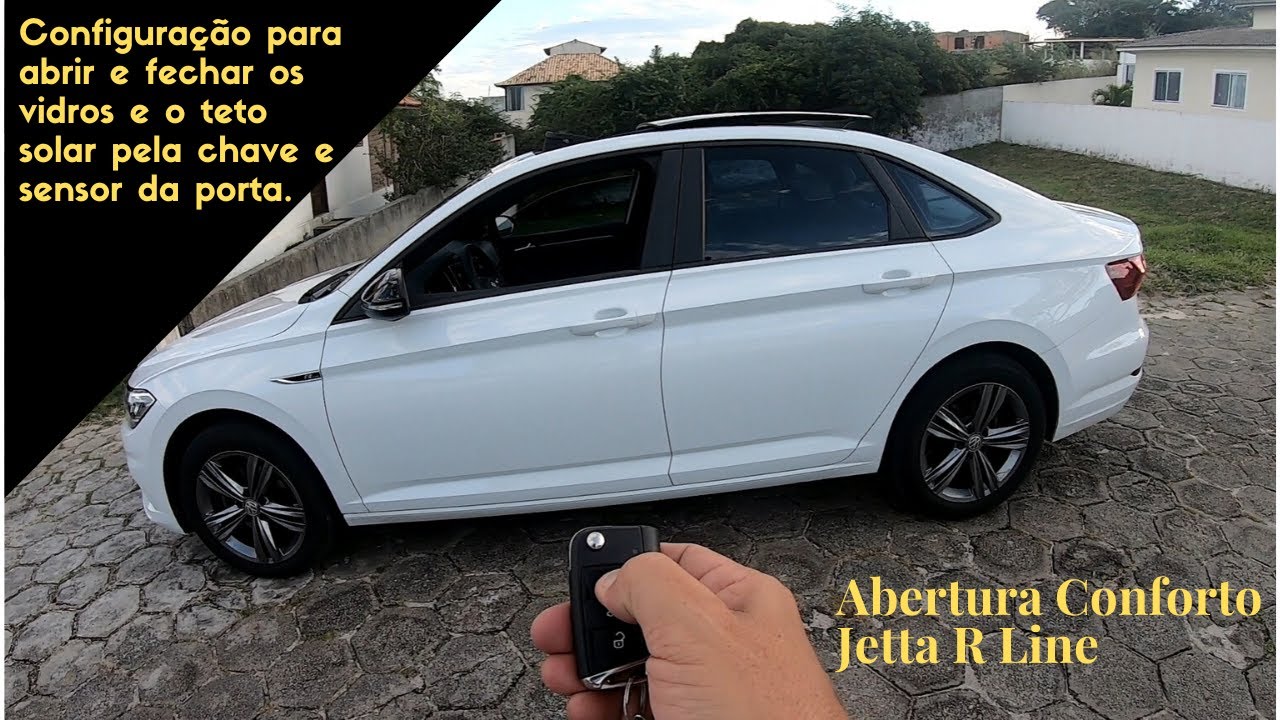 Novo JETTA R LINE - Como configurar abertura dos vidros e teto solar ...