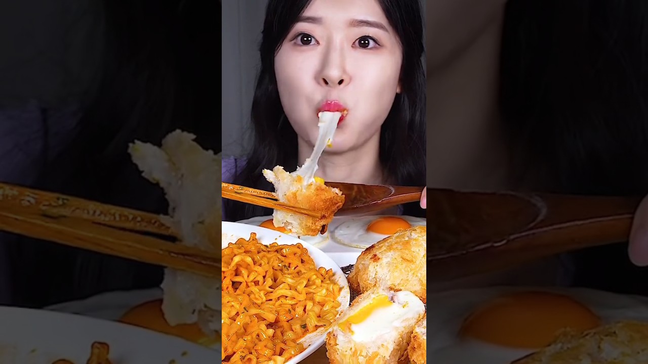 Asmr Mukbang | Cheesy Combo Hack 🧀 Creamiest Samyang Carbonara Ramen X3 ...
