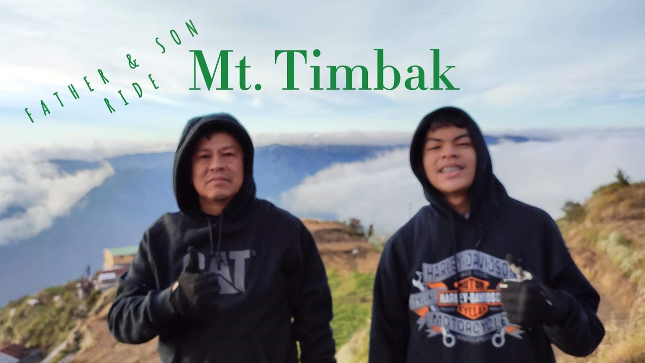 Father and son ride to Mt Timbak, Atok, Benguet. - YouTube