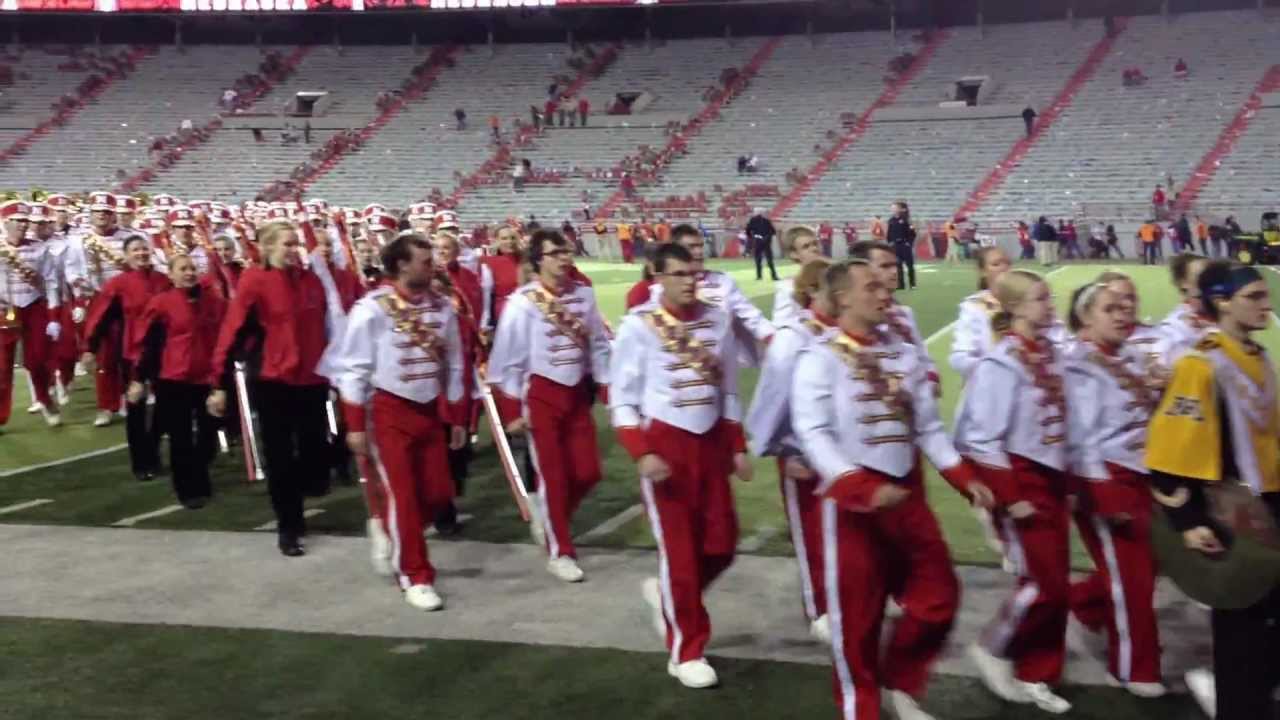 Gophers @ Nebraska - Postgame - Bands Marching - YouTube