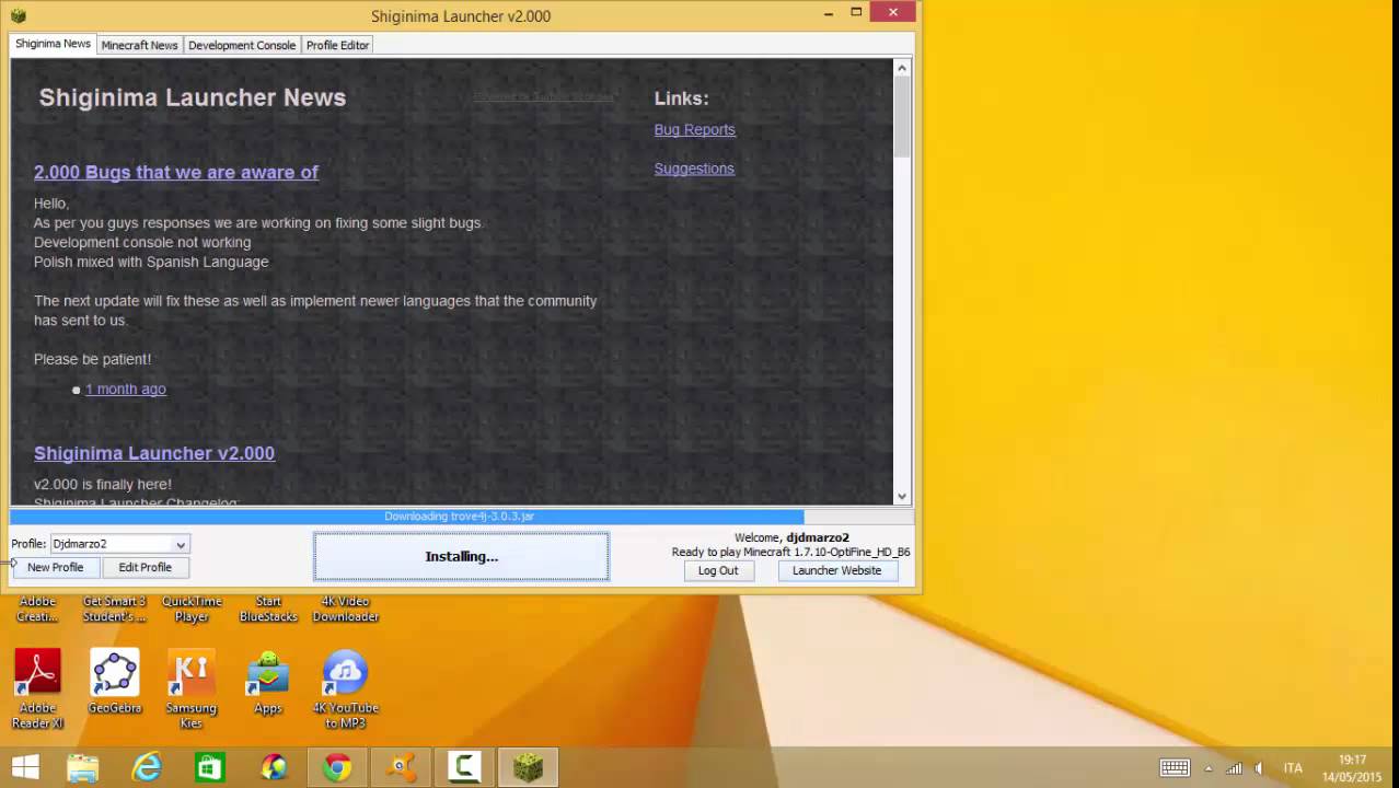 Come Scaricare L'ultima Versione Di Minecraft ( shiginima Launcher ...