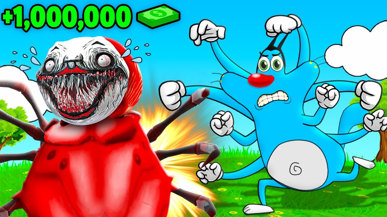 Roblox Oggy Defeat All The Monster With His Bare Hands With Jack | Rock ...