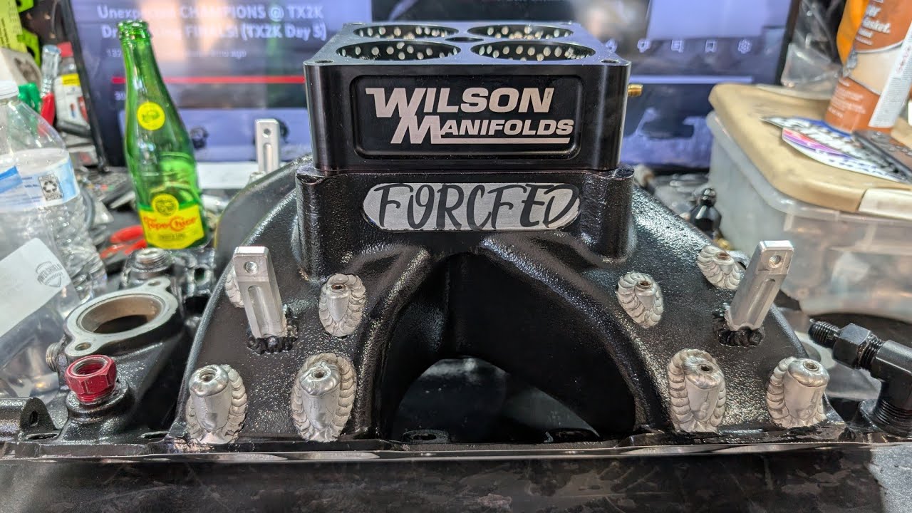 BBC Custom 4500 Rectangular 9.8 intake (FORCFED) Fully Ported setup for ...