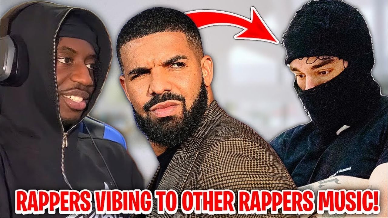 RAPPERS VIBING TO OTHER RAPPERS MUSIC - YouTube