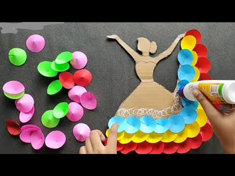BARBIE MAKING FROM RICE AND CHARD PAPER 2 EASY CRAFTS #ideas #viral # ...