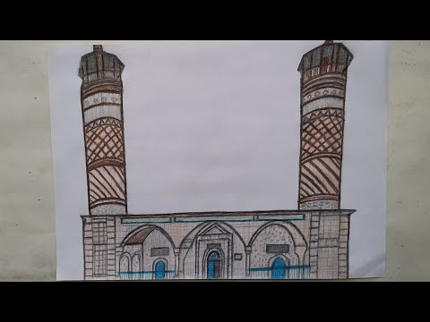 Rəsm - Şuşa Məscidi Necə Çəkilir