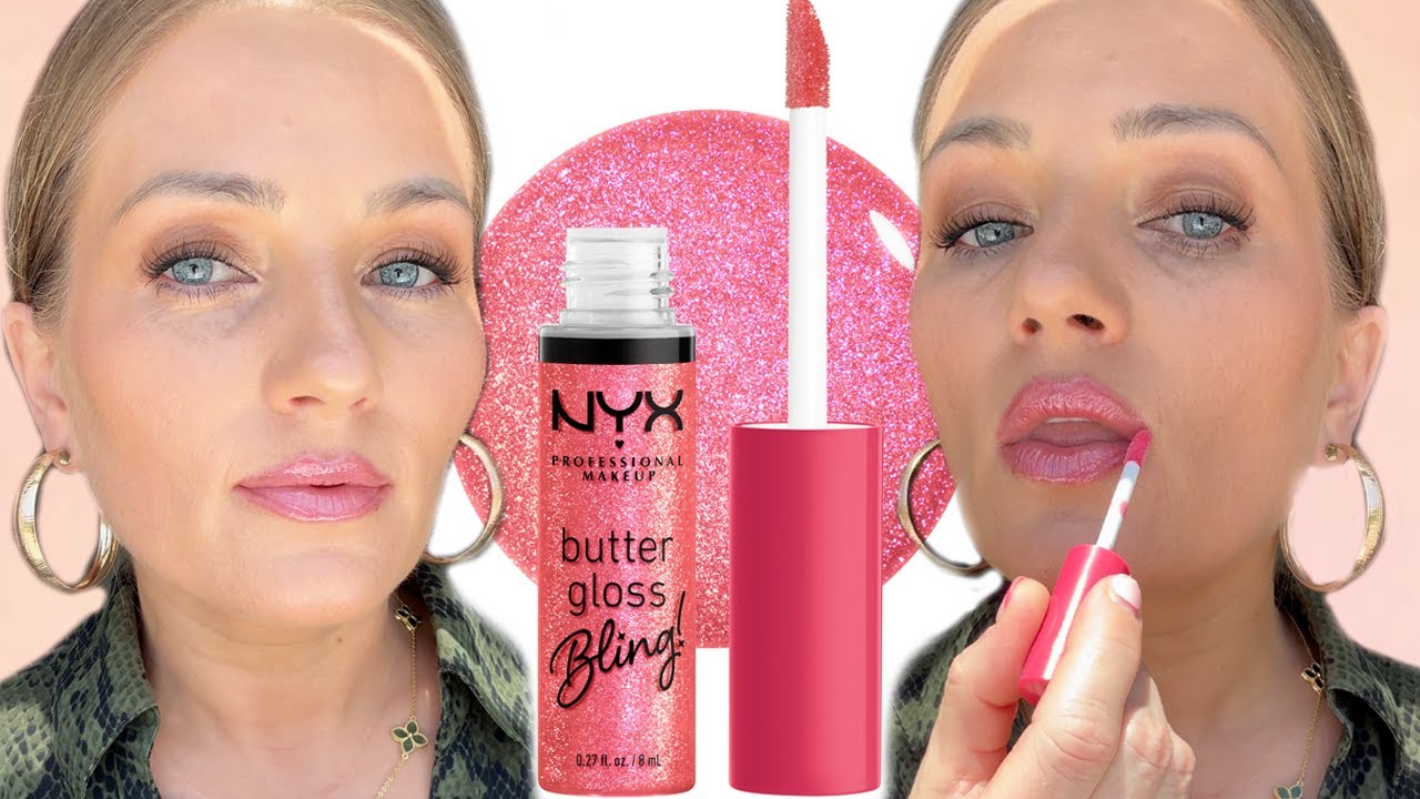 Butter Gloss Bling by NYX Cosmetics Review and Swatches - YouTube