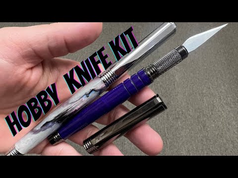 Making a custom razor knife (x-acto) style hobby knife - YouTube