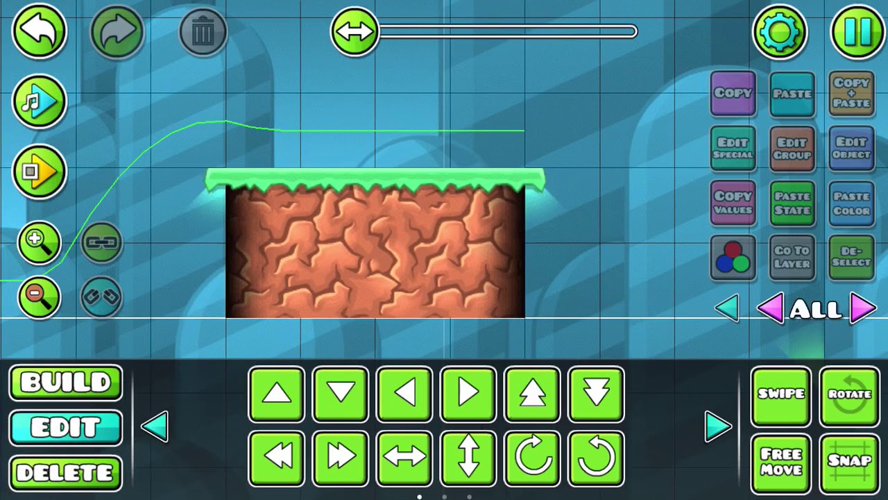 How to make grass in geometry dash - YouTube