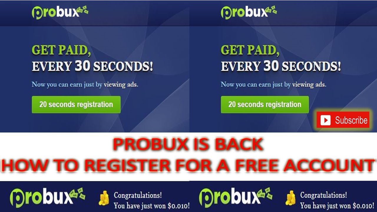 PROBUX /HOW TO REGISTER FOR A FREE ACCOUNT/2019 - YouTube