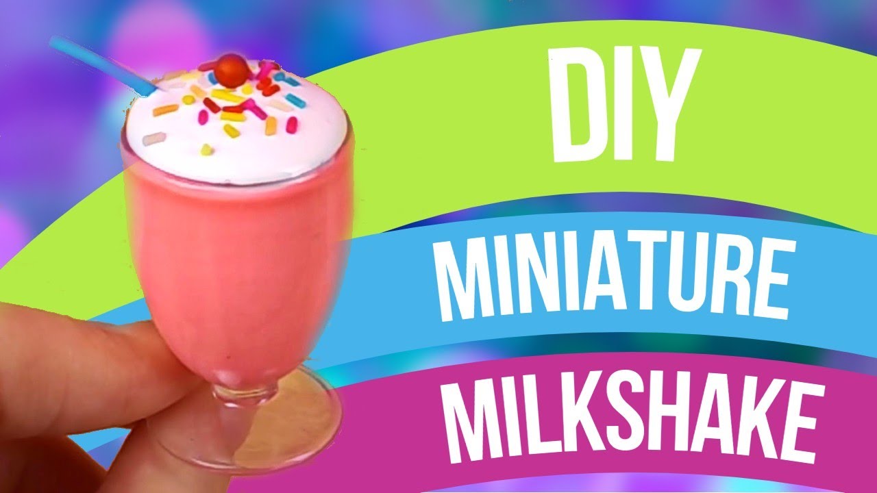 DIY Miniature Milkshakes 🥤 PandaHall Selected - YouTube