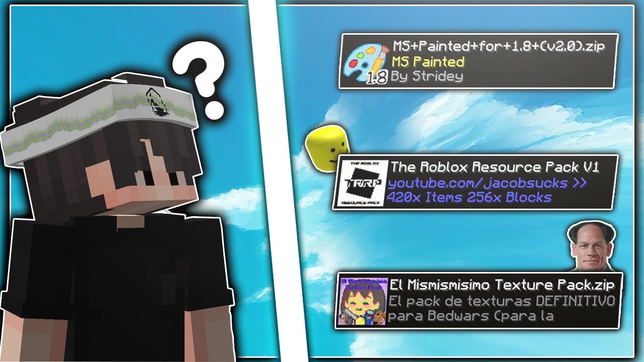 JuguÉ Con Los Texture Packs MÁs Raros De Minecraft Youtube