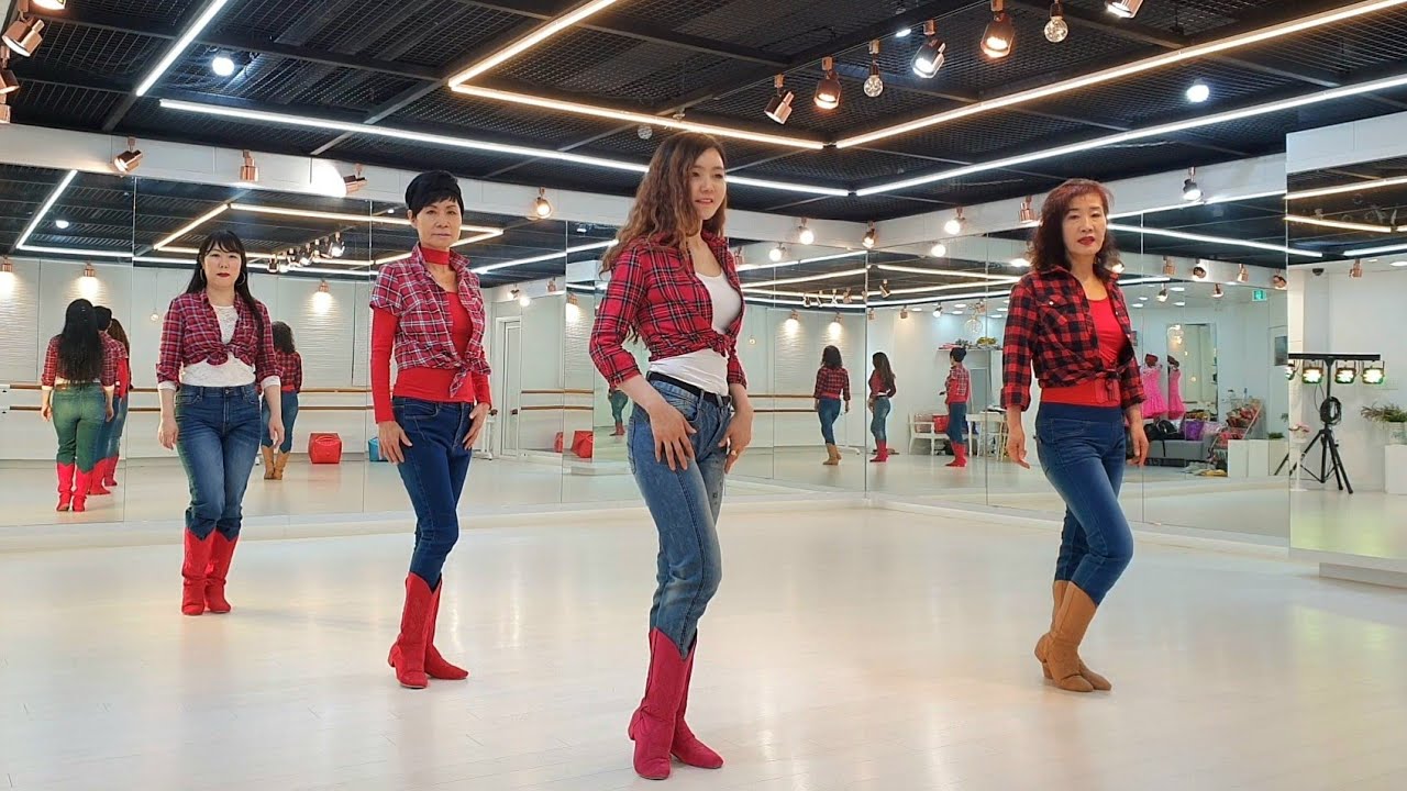 Say Love Me (Beginner) teach line dance | Withus Korea, Seoul - YouTube