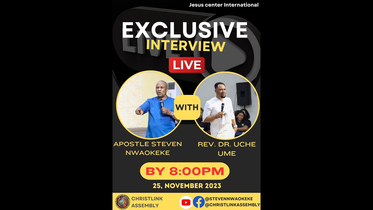 EXCLUSIVE INTERVIEW WITH REV. DR. UCHE UME - YouTube