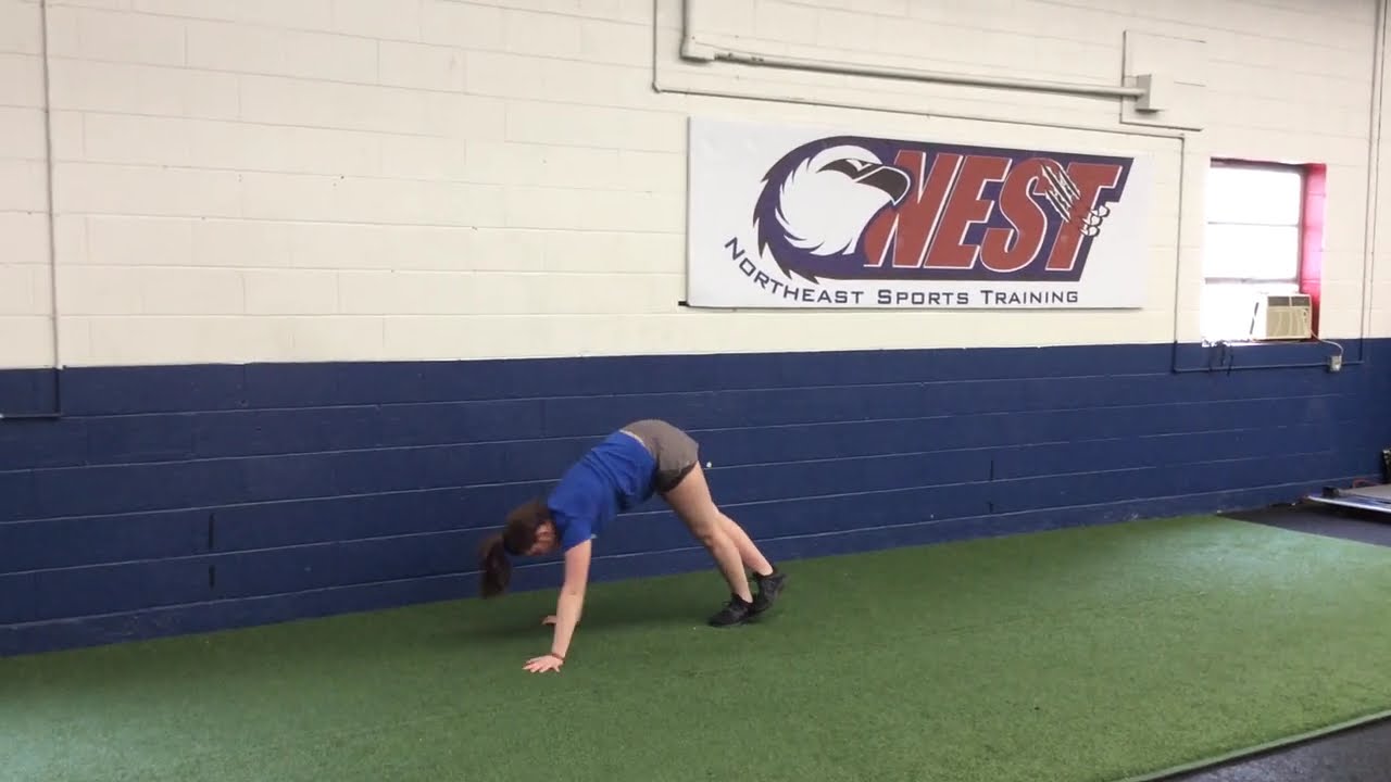 inchworm with achilles stretch - YouTube