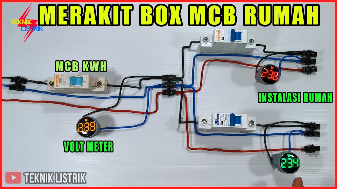 CARA MEMASANG BOX MCB RUMAH - AMAN DAN RAPI - YouTube