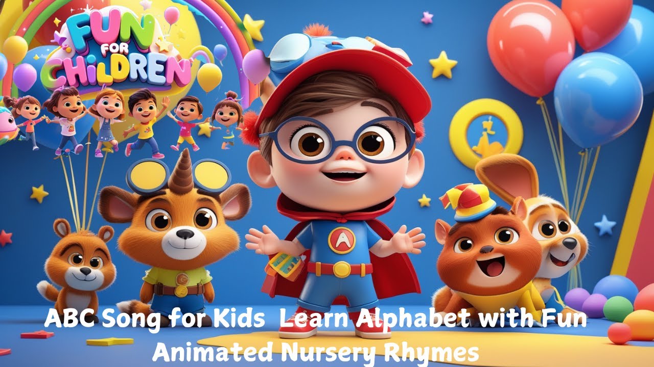 ABC Song for Kids | Learn Alphabet with Fun Animated Nursery Rhymes ...