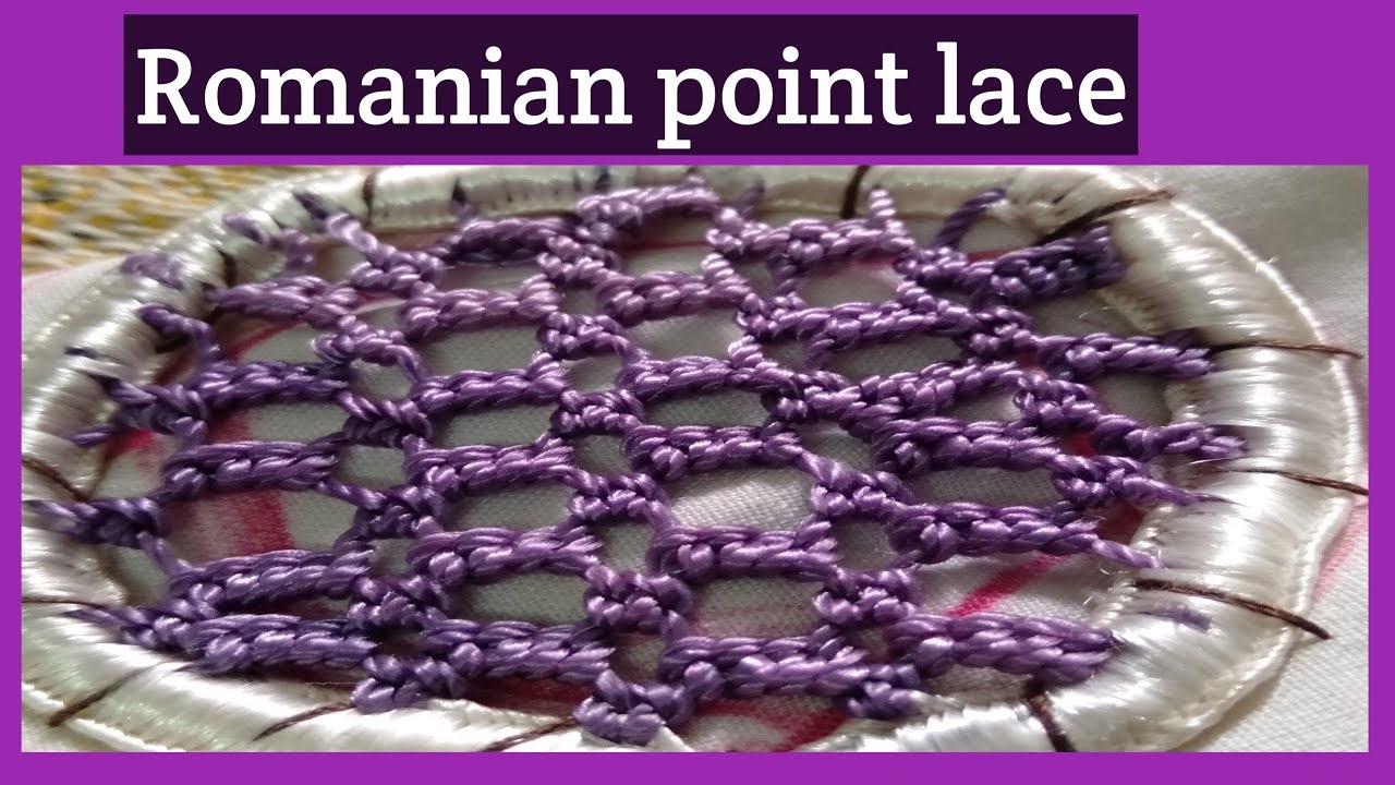 romanian point lace - YouTube