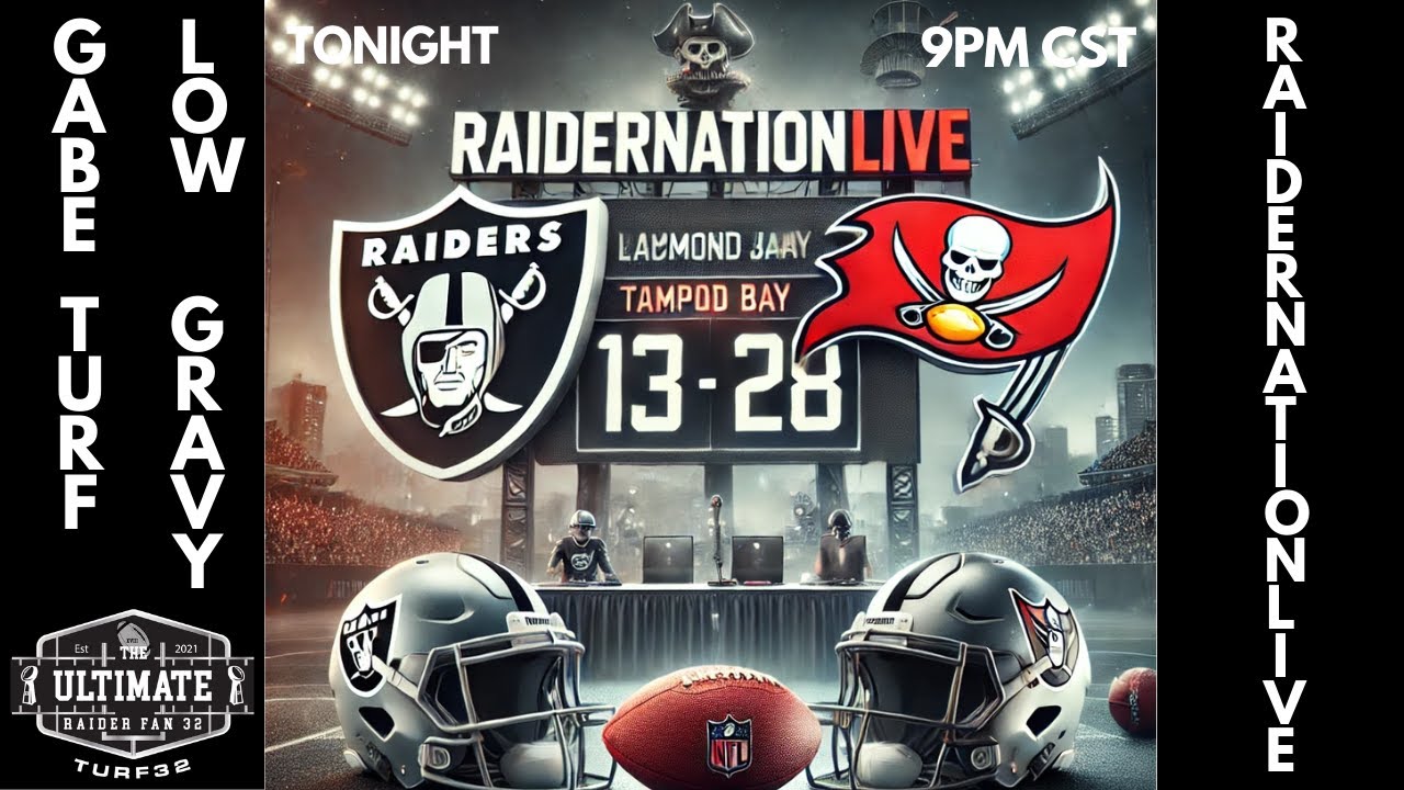 🏴‍☠️ RaiderNationLive | Raiders Fall to Buccaneers 28-13 🖤⚔️ | Let’s ...