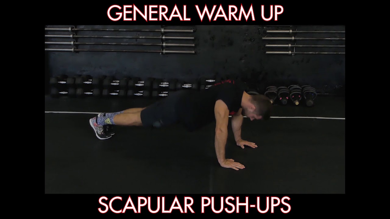 Scapular Push Ups - YouTube