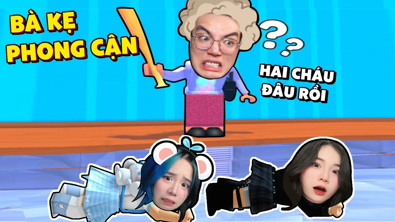 Hai Chị Em Sim Sam Sợ Hãi Thoát Khỏi BÀ KẸ PHONG CẬN Trong Roblox - YouTube