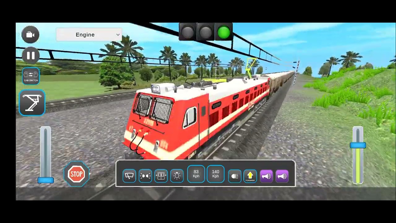 Shatabdi express Indian railway 🚂🚃 3D animation train game 2025. - YouTube