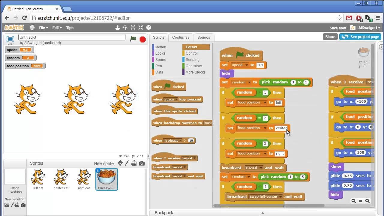 Shell Game - Invent with Scratch 2.0 Screencast - YouTube