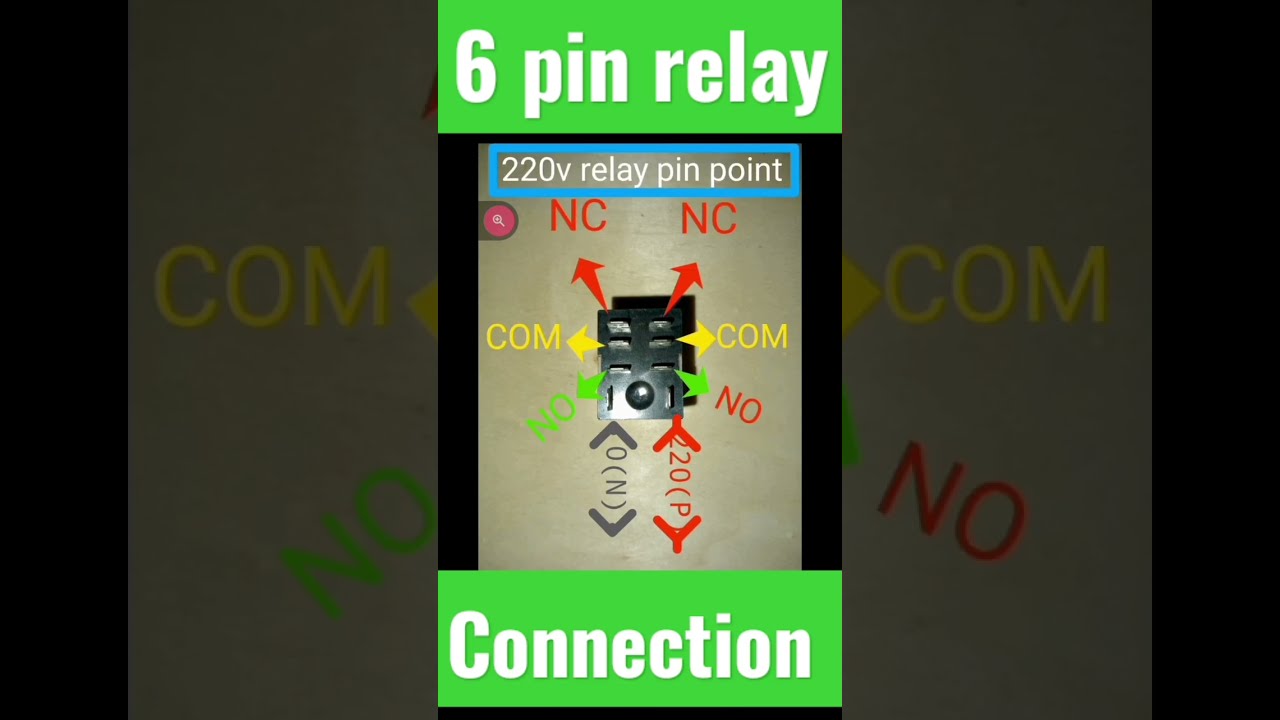 6 pin relay connection. - YouTube
