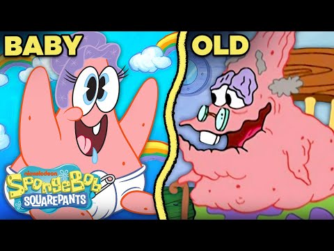 Patrick Star’s Stages of Life! ⭐️🍼 Baby Star to Old Man | SpongeBob