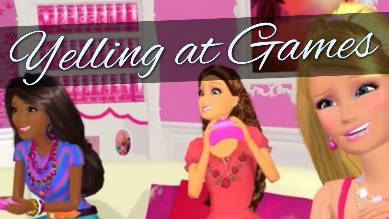 BARBIE DREAMHOUSE PARTY (YELLING AT GAMES) - Funny Moments - YouTube
