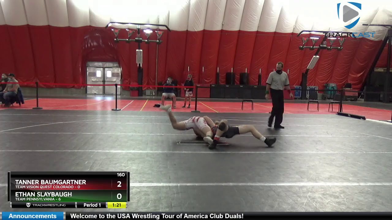 USAW TOA Club Duals HS Boys/[boutNo] 160 Ethan Slaybaugh Team ...