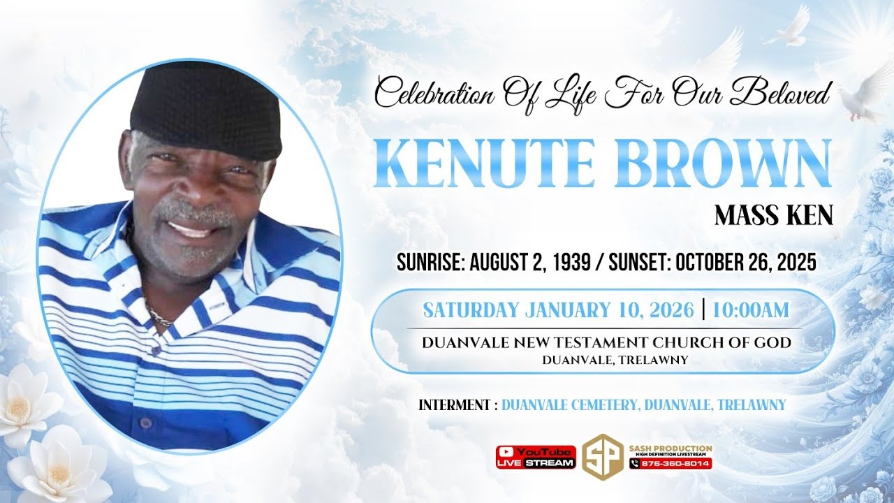 Celebration Of Life || For Our Beloved || Kenute Brown || "Mass Ken ...