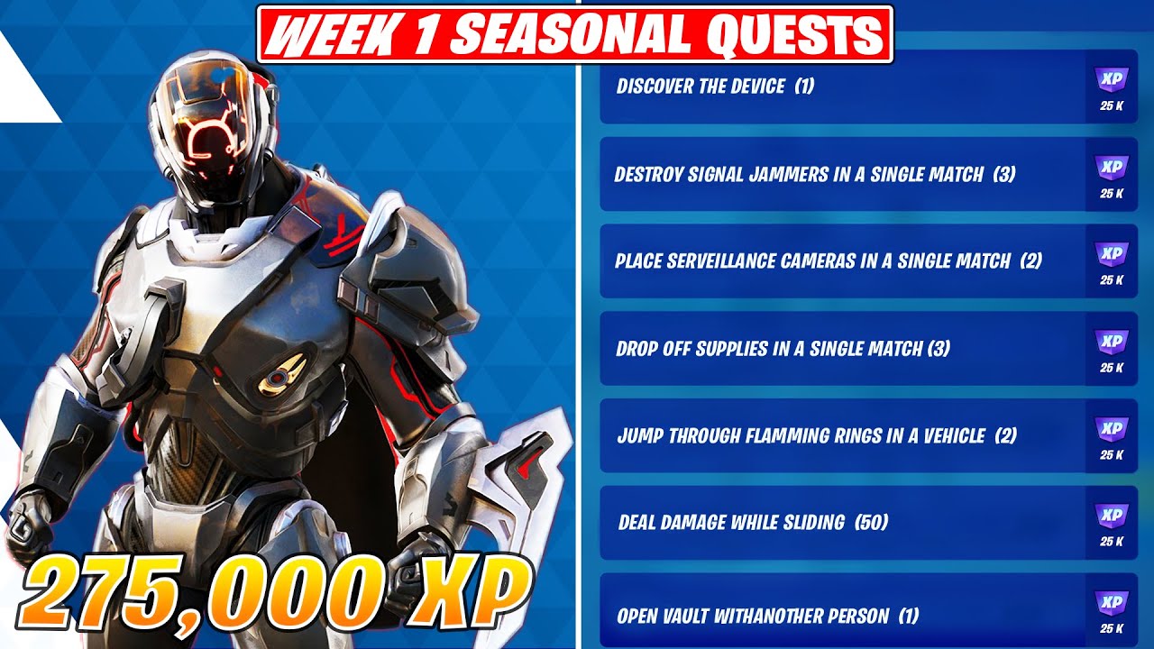 Fortnite Week 1 Seasonal Quests Full Guide! Chapter 3 Season 1 - YouTube