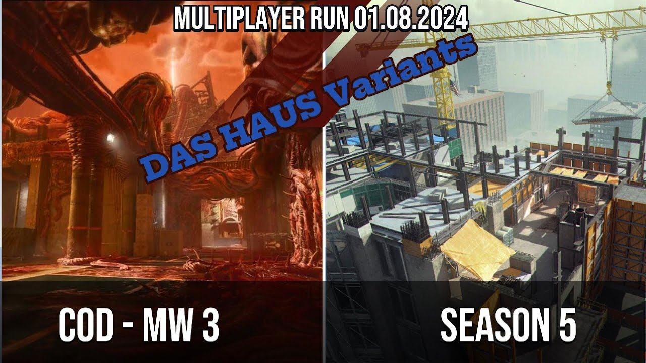 COD-MW3 Multiplayer (01.08.2024) - DAS HAUS Variants - YouTube